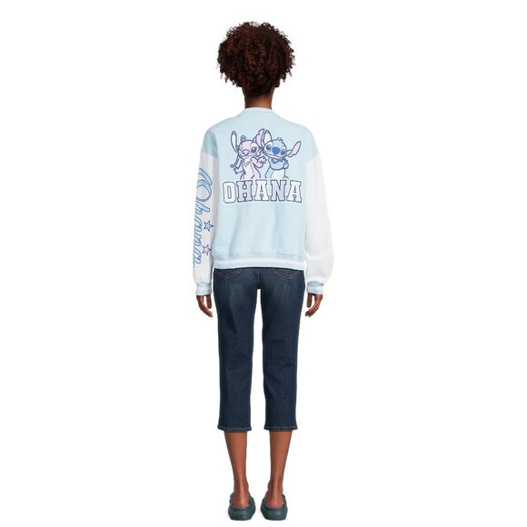 Disney | Jackets & Coats | Disneys Stitch And Angel Bomber Jacket ...
